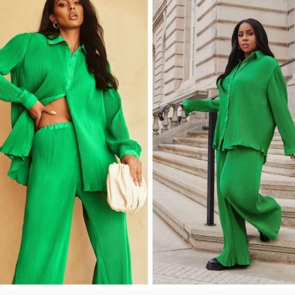 PrettyLittleThing | Pants & Jumpsuits | Prettylittlething Bright Green ...